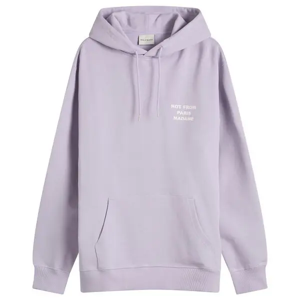 Drole De Monsieur Slogan Hoodie - Lavender