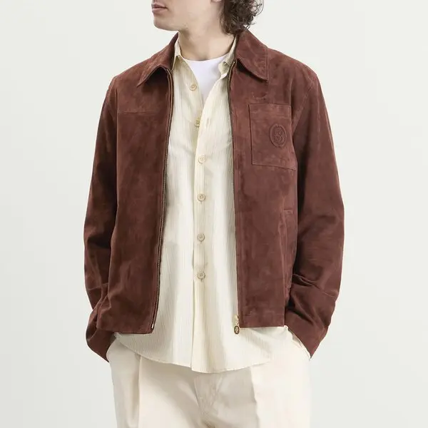 Drole De Monsieur D Mirror Zipped Leather Jacket