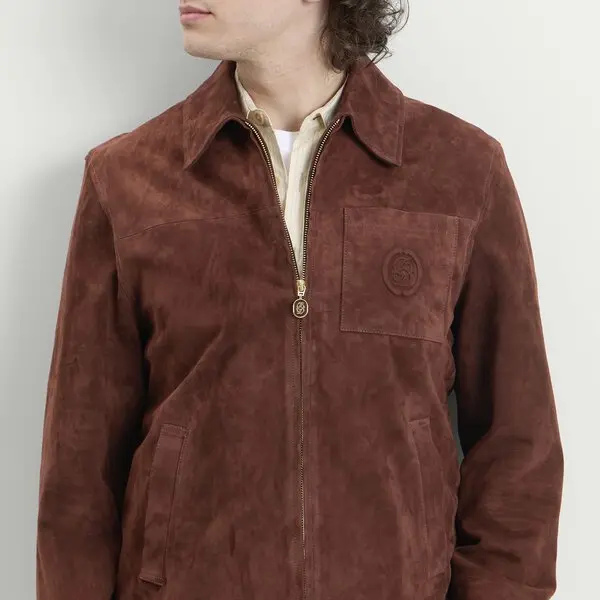 Drole De Monsieur D Mirror Zipped Leather Jacket