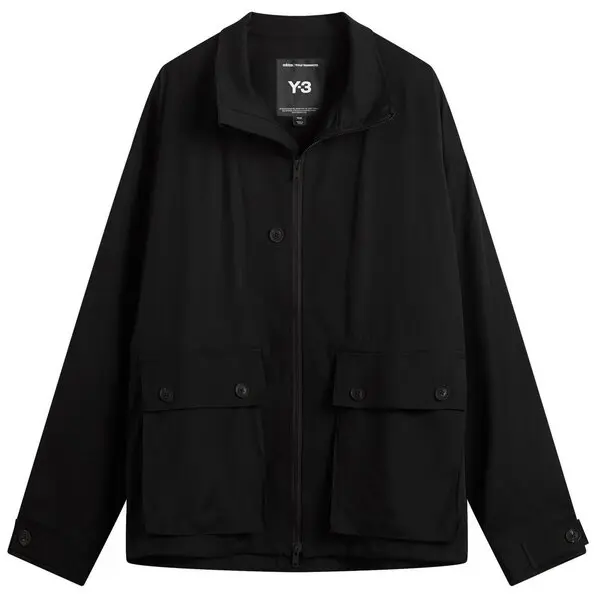 Y3 Zip Through Track Top - Black
