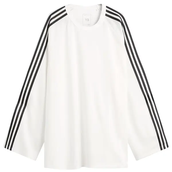 Y3 Wire Three Stripe T-shirt - White
