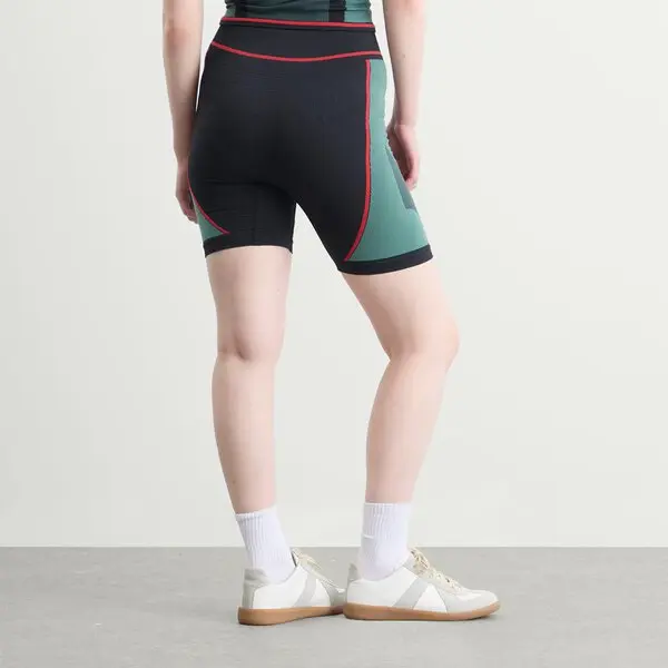 Casablanca Seamless Shorts - Black/mint
