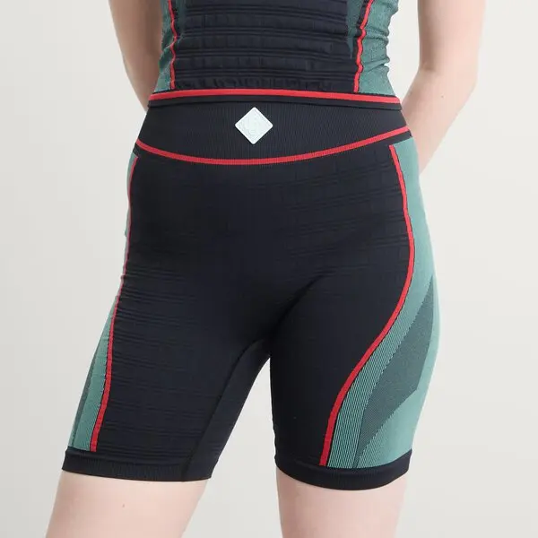 Casablanca Seamless Shorts - Black/mint