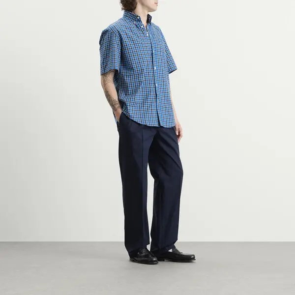 Drole De Monsieur Short Sleeve Check Shirt