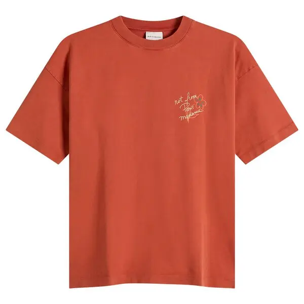 Drole De Monsieur Esquisse Slogan T-shirt In | Size: | 100% Cotton | End Clothing - Red