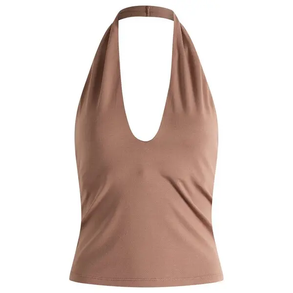 SKIMS Smooth Layers Halter Top - Nutmeg