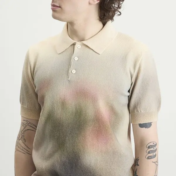 MAISON MARGIELA Knitted Cotton Polo Shirt