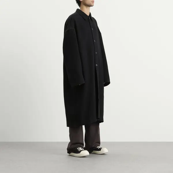 Rick Owens Buttoned Brad Coat