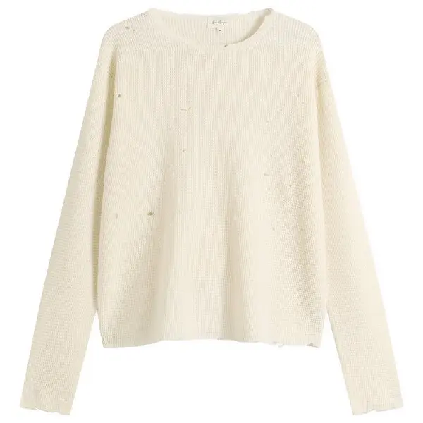 SECOND / LAYER Friends Pullover - White