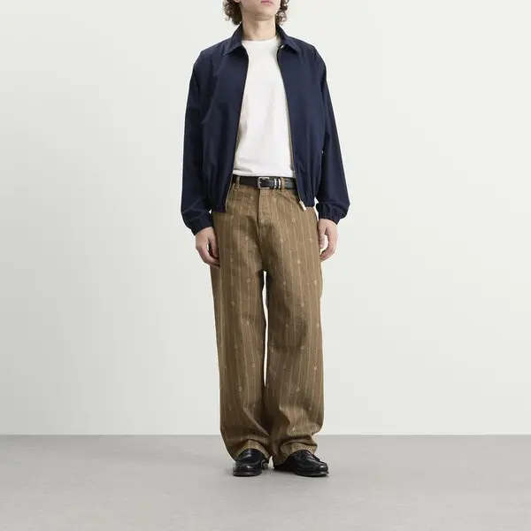 Drole De Monsieur Monogram Baggy Jeans
