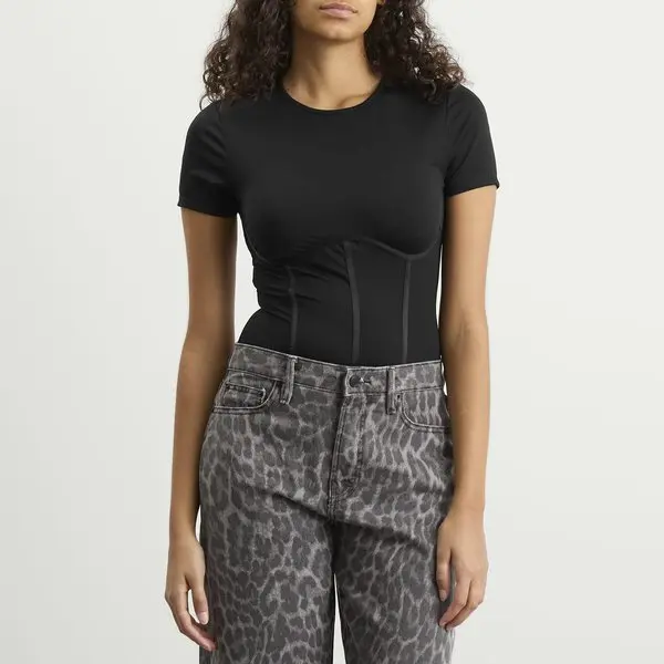 Good American Weightless Scuba Corset Bodysuit