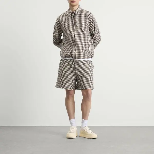 Moncler Checked Zip Up Shirt Jacket