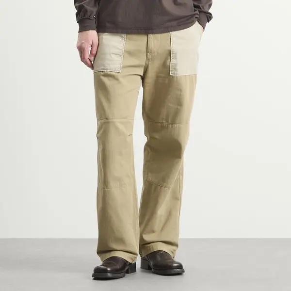 MAISON MARGIELA Cotton Contrast Workwear Trousers