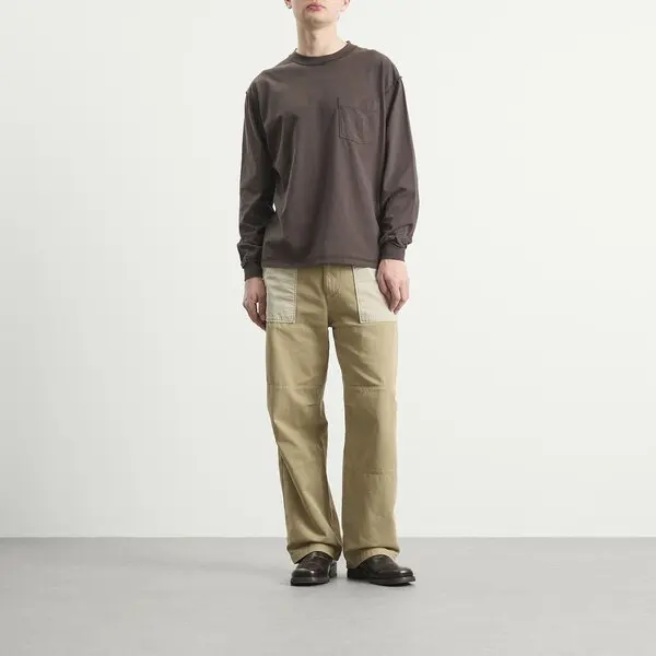 MAISON MARGIELA Cotton Contrast Workwear Trousers