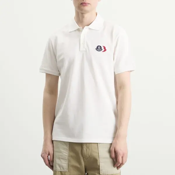 Moncler Tripe Crest Polo Shirt