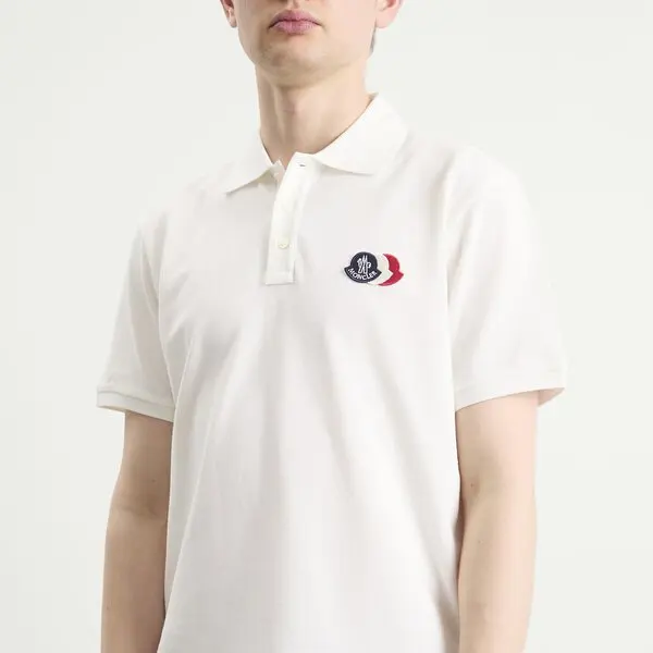 Moncler Tripe Crest Polo Shirt