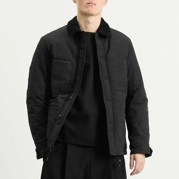Junya Watanabe Oxford Leather Jacket In | Size: | Leather/eva | End Clothing