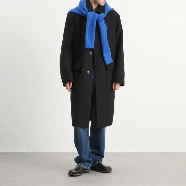 Dries Van Noten Wool Twill Overcoat