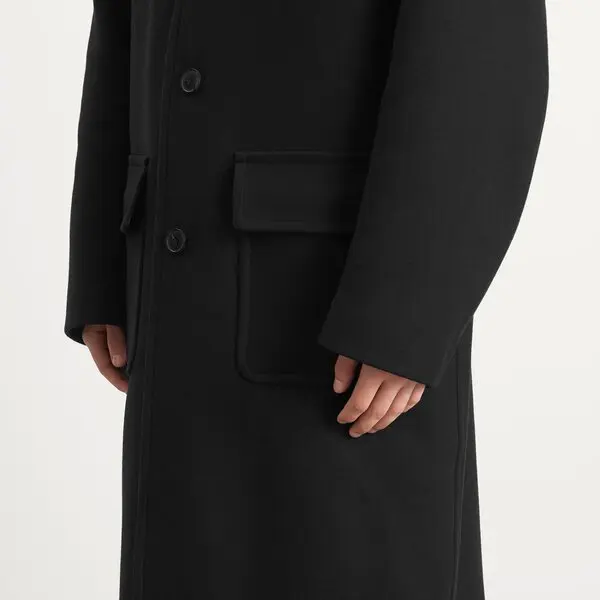Dries Van Noten Wool Twill Overcoat
