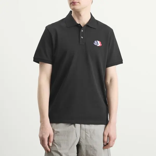 Moncler Tripe Crest Polo Shirt