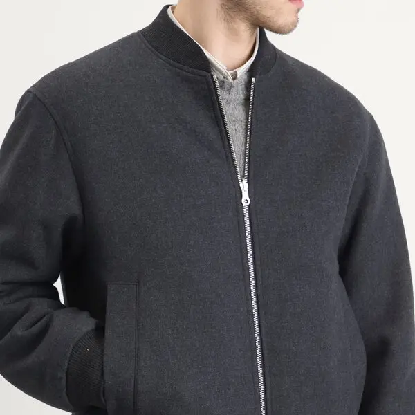 Dries Van Noten Brushed Cotton Twill Bomber Jacket