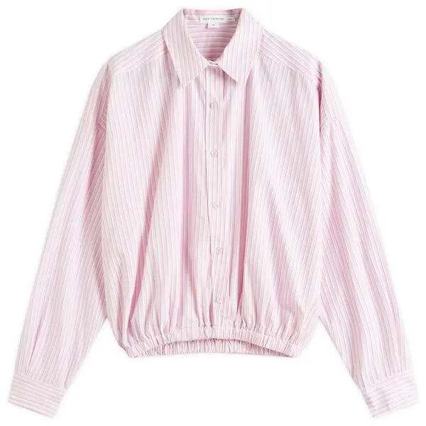 Good American Poplin Bubble Shirt - Candy Stripe