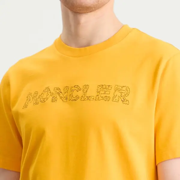 Moncler Sketch Logo T-shirt - Yellow
