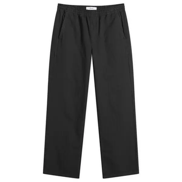 PALMES Lucien Herringbone Trousers - Black