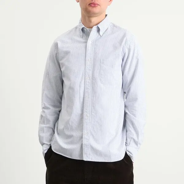 BEAMS Button Down Candy Stripe Shirt