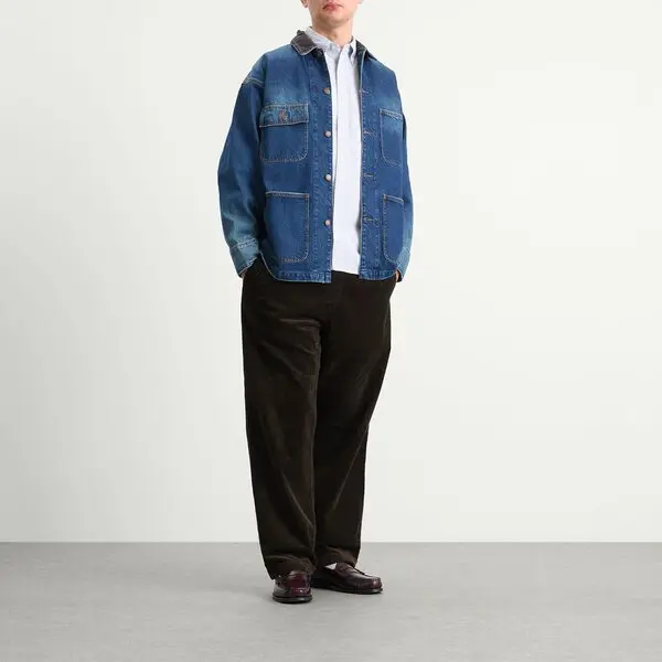 BEAMS Button Down Candy Stripe Shirt
