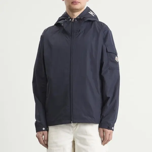 Moncler Sassiere Light Weight Logo Hooded Jacket
