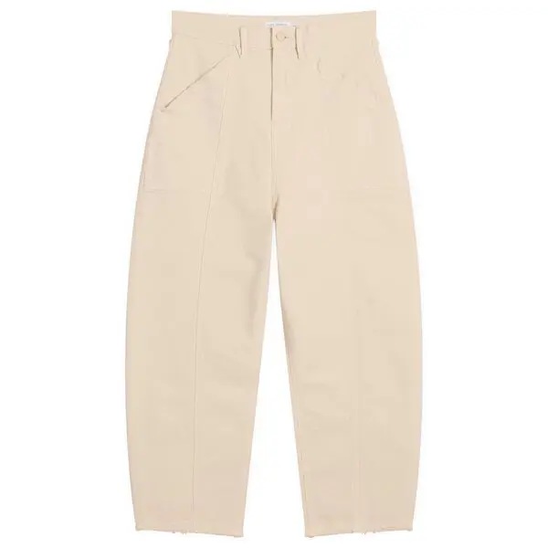 Good American Cropped Barrel Pants - Canvas