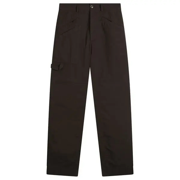 Dries Van Noten Overdyed Double Weave Cotton Cargo - Brown