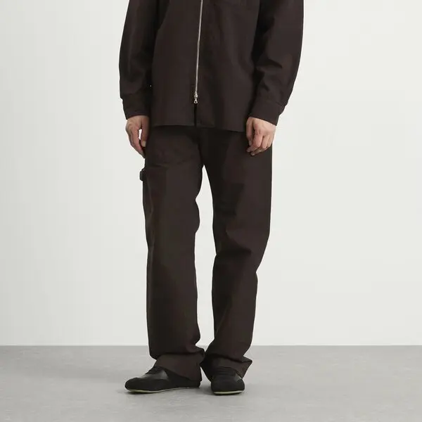 Dries Van Noten Overdyed Double Weave Cotton Cargo