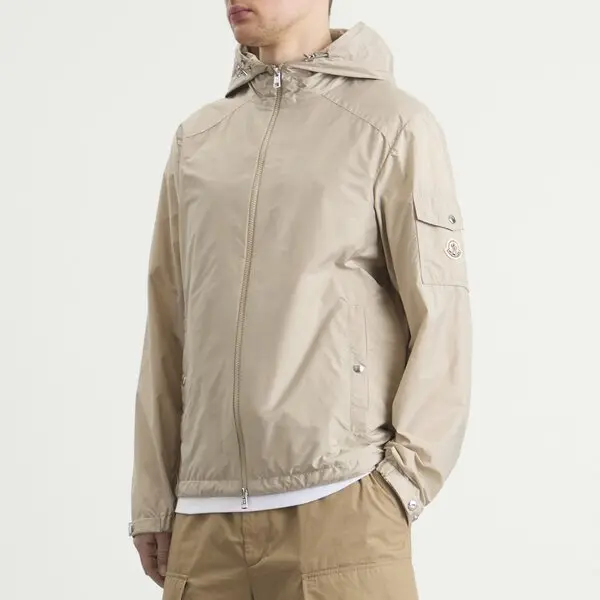 Moncler Etiache Light Weight Hooded Jacket - Beige