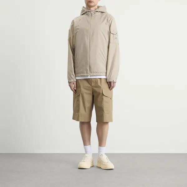 Moncler Etiache Light Weight Hooded Jacket - Beige