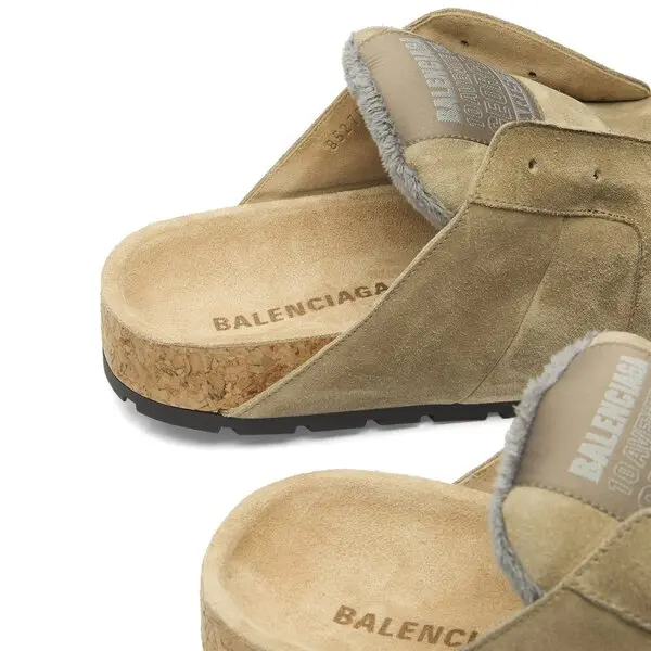 Balenciaga Worn Out Suede Mule