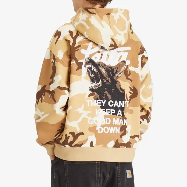PATTA Bark Woodland Camouflage Cotton Blend Hoodie