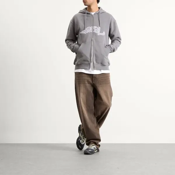 POSTAL Trip Applique Zip Hoodie