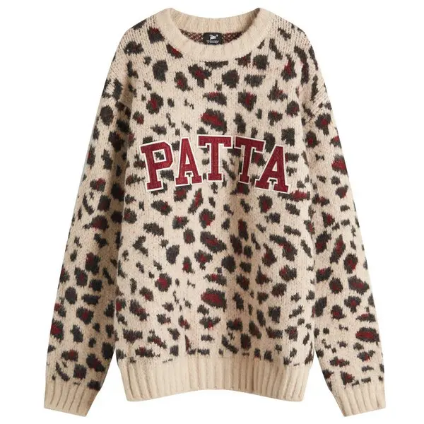 PATTA Leopard Brushed Knit Jumper - Multi
