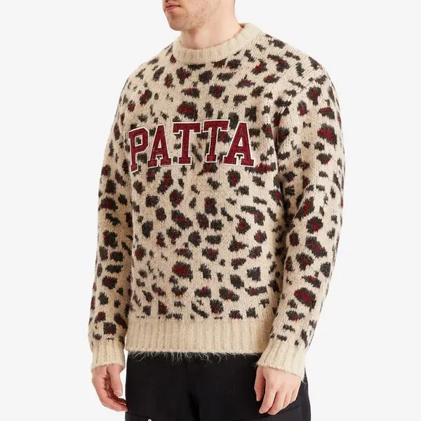 PATTA Leopard Brushed Knit Jumper