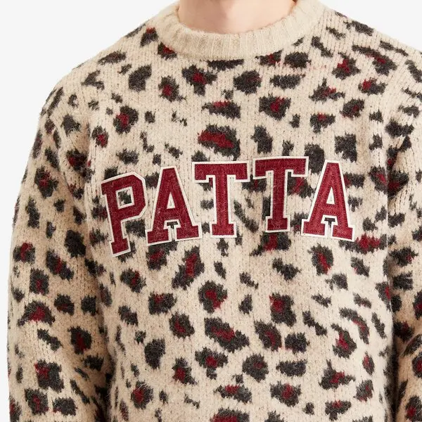 PATTA Leopard Brushed Knit Jumper