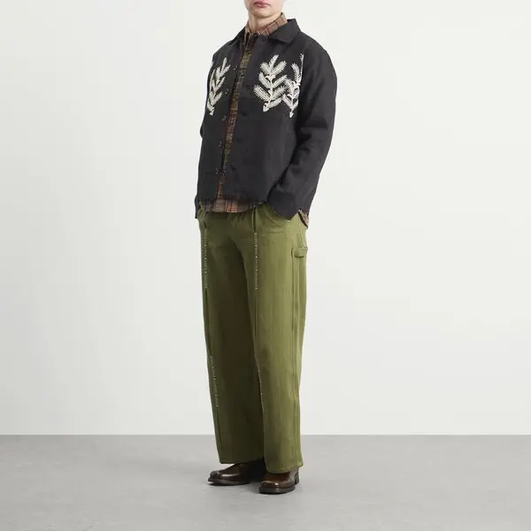 KARTIK RESEARCH Block Print Boxy Jacket