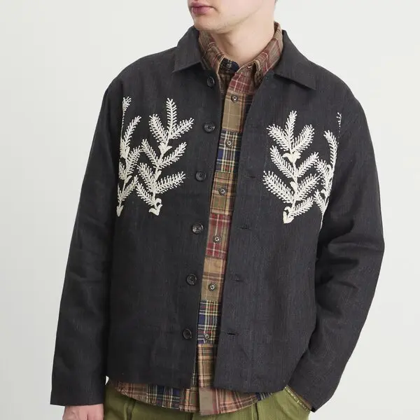 KARTIK RESEARCH Block Print Boxy Jacket