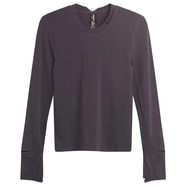 BANDIT Wool Long Sleeve Seamless Crewneck - Shadow