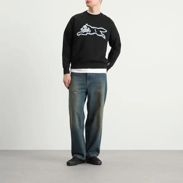 ICECREAM Spray Paint Running Dog Sweatshirt