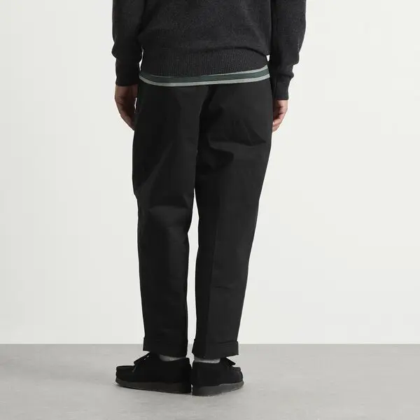 BEAMS 2 Pleat Chino - Black