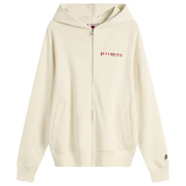 ICECREAM Waitress Zip Hoodie - Oat