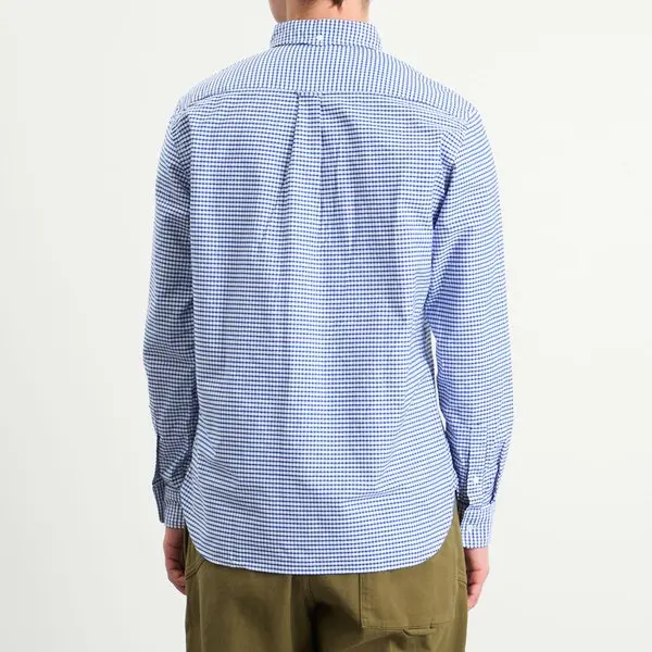 BEAMS Button Down Gingham Oxford Shirt