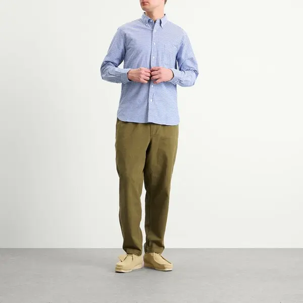 BEAMS Button Down Gingham Oxford Shirt